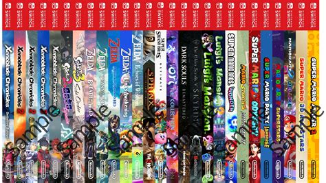 Custom Nintendo Switch Spine Inserts Etsy