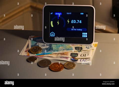 An Electricity Smart Meter Checking Electricity Usage UK Stock Photo Alamy