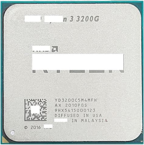 CPU 3200G R3 3200G 3.6 GHz Quad-Core Quad-Thread 65W CPU Processor L3 ...