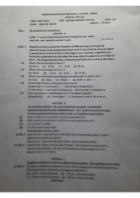SOLUTION 10th Physics Pt 2 Studypool