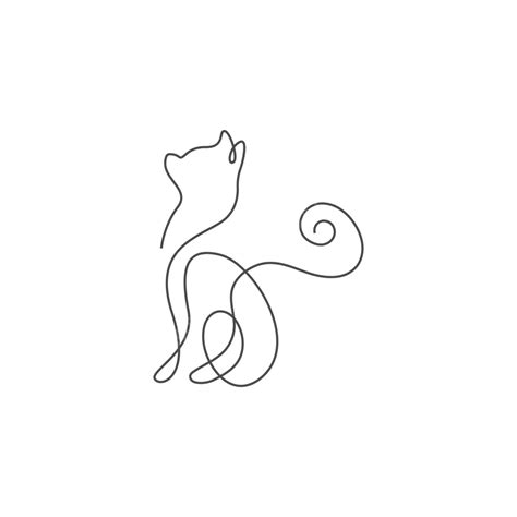 Cat Outline Template