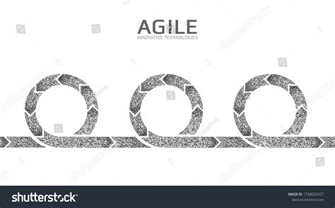Agile Development Project Lifecycle Test System Stock Vector Royalty Free