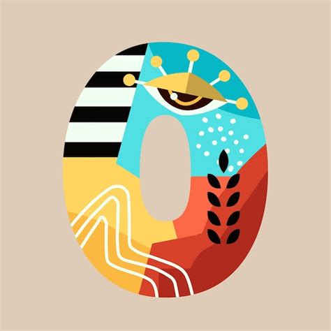 Premium Vector 0 Number Vector Design Illustration