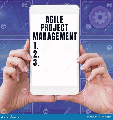 Writing Displaying Text Agile Project Management Business Showcase Management Methodology From