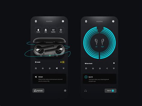 Mobile App Ui Bluetooth Headset App Ui