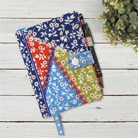 Ith Crazy Patch Snap Tab Small Notebook Cover Machine Embroidery Designs By Juju