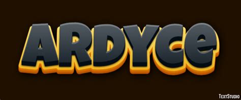 Ardyce Text Effect And Logo Design Name