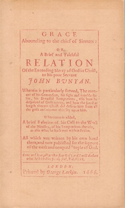 Jp Grace Abounding To The Chief Of Sinners Bunyan John 洋書