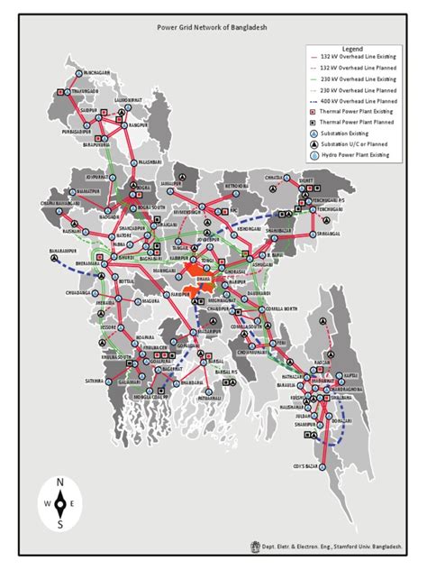 Bangladesh Power Grid Map Pdf Electrical Engineering Power Physics