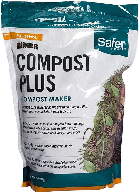 Safer 3050 6 Ringer Plus Compost Starter Kit Brand 2 Lb White