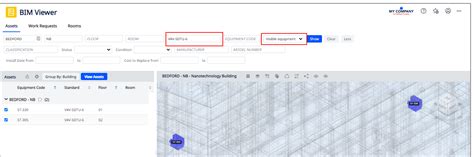Search For Assets In The Bim Model Filter