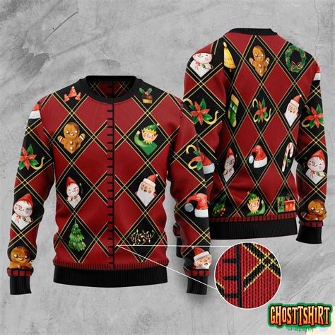 Christmas Symbols Ugly Christmas Sweater