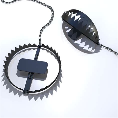 Bear Trap 3d Model 10 3ds Max Obj Free3d