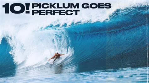 10 Molly Picklums Historic Run At Pipe Is Finally Rewarded With A 10 Lexus Pipe Pro