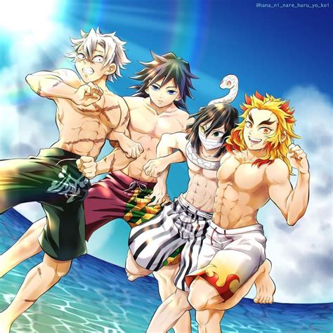 Rengoku Kyoujurou Tomioka Giyuu Shinazugawa Sanemi And Iguro Obanai