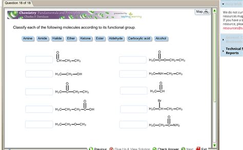 Solved Classify Each Of The Following Molecules According To