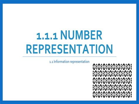 Number Representation Teaching Resources