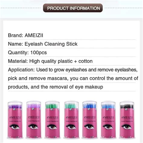 100 шт ресницы косметические тампоны аппликатор кисти Зубная микро щетка одноразовые материалы