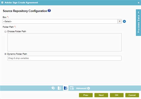 Source Repository Configuration Box Adobe Sign Create Agreement
