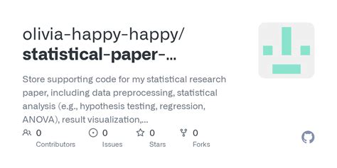 Github Olivia Happy Happystatistical Paper Codebase Store