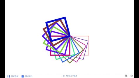 [엔트리 강좌] 엔트리 블록 코딩 100제 문제 19번 사각형으로 작품 만들기 Youtube