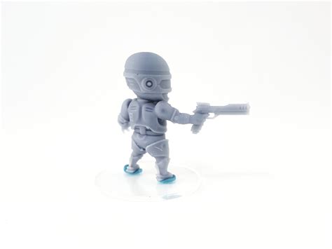 Chibi Robocop 3d Printed Miniature Etsy
