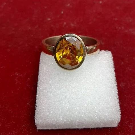 Yellow Sapphire Gemstone Rings At ₹ 150 Piece Gemstone Jewellery In