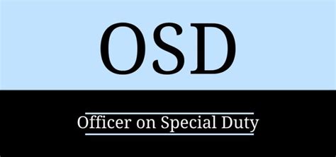 What Is Osd Full Form Introduction Roles Responsibilities Careerguide