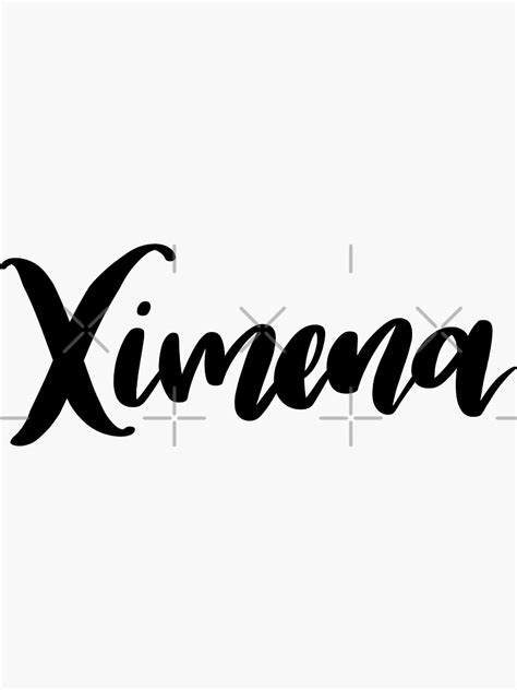 Ximena Sticker For Sale By Ellietography Redbubble