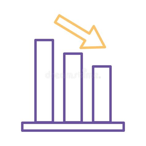 Decrease Arrow Down Stock Vector Illustration Of Chart 148310538
