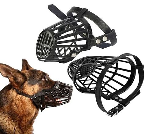 2pcs Dog Muzzle Breathable Basket Muzzles For Small Medium Large