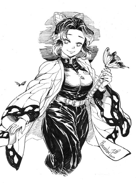 Kochou Shinobu Kimetsu No Yaiba Drawn By Ravenhart Danbooru