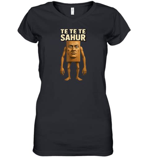 Te Te Te Sahur Italian Brainrot Meme Premium Womens V Neck T Shirt