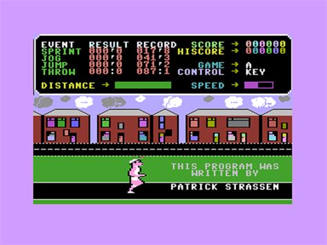 Game Review Street Olympics Commodore 16 And Plus4 Mastertronic