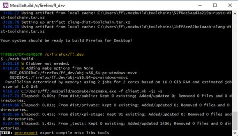 Firefox 编译指南2024 Windows10篇 编译firefox（三）mozilla Build Csdn博客