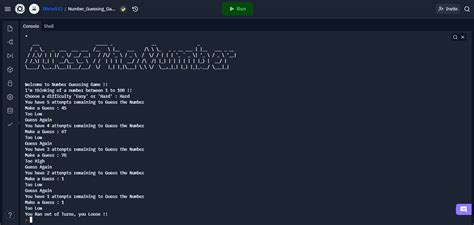 Github Dhruvmehta Number Guessing Game Another Project On Python In This You Ve To