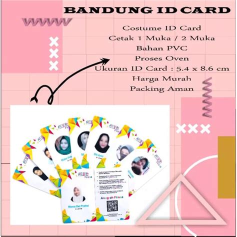 Jual Cetak Kartu Id Card Custom Pvc Ketebalan 09 Mminput Databarcode Barcode Kab Bandung