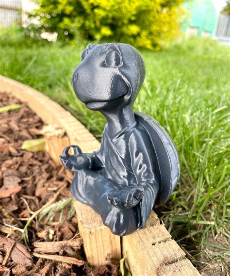 Turtle Zen 3d Model 3d Printable Turtle Turtle Stl Turtle Monk Turtle Figure Cute Turtle