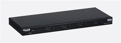 MUXLAB V HDMI MATRIX SWITCH KIT X X PoC HDBT RX X Matrix Switch RS IR TCP IP