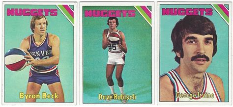 7 1975 76 Topps Basketball Denver Nuggets Cards Beck Robisch Ebay