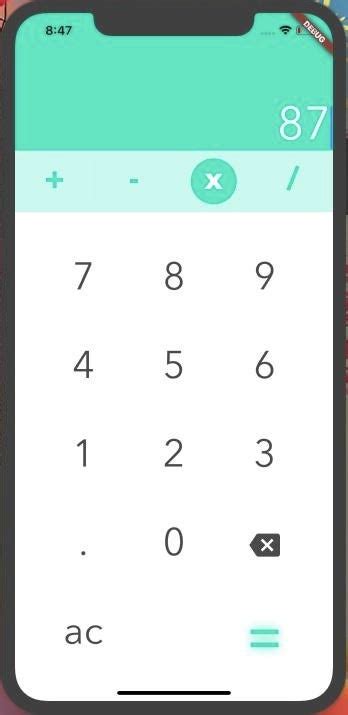an elegant flutter calculator shubhamhackz flutter