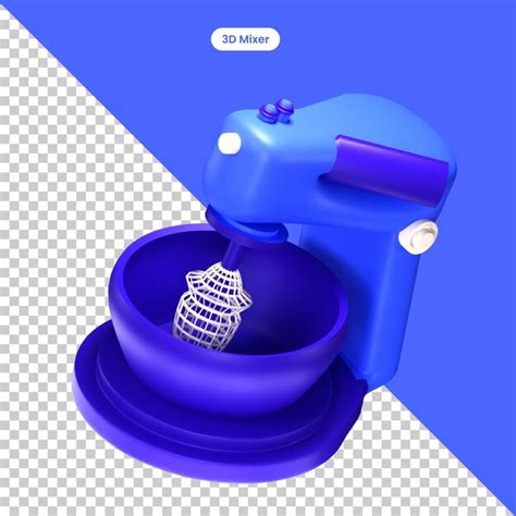 투명 배경에 3d 렌더링된 믹서 프리미엄 Psd 파일 투명 배경에 3d 렌더링된 믹서 프리미엄 Psd 파일