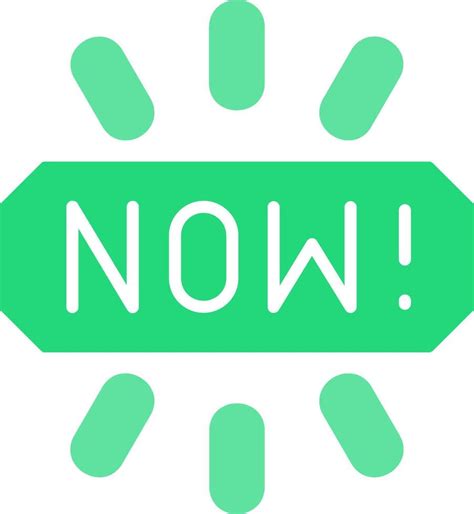 Now Flat Icon 53934084 Vector Art At Vecteezy