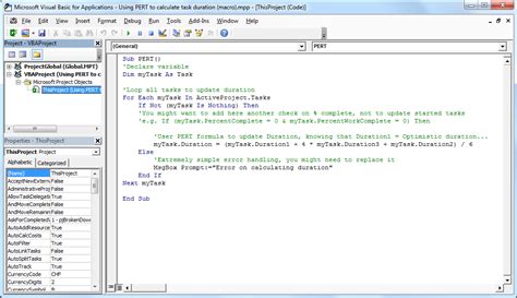 Using Pert To Calculate Task Duration In Microsoft Project