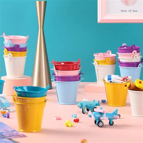 Small Tin Pails Wholesale Mini Metal Buckets Etsy Uk