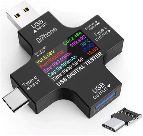 Drphone Usb Digitale Tester Multimeter Veiligheidstester Usb C