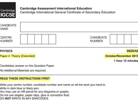 Igcse Physics 0625 Paper Solution Teaching Resources