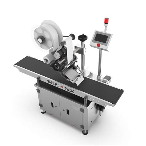 Sneed Pack® Top Down Label Applicator Reduce Labeling Times