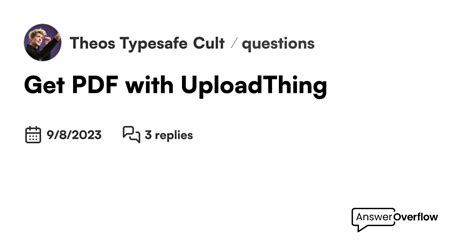 Get Pdf With Uploadthing Theos Typesafe Cult