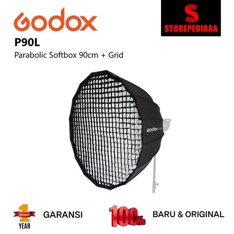Jual Godox P90l With Grid Parabolic Softbox 90cm Bowens Mount Shopee Indonesia